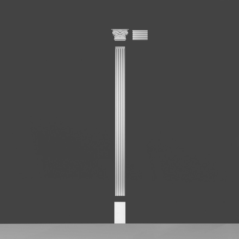 Pilaster K200 Orac Decor żłobiony | sztukateria Dekorplanet