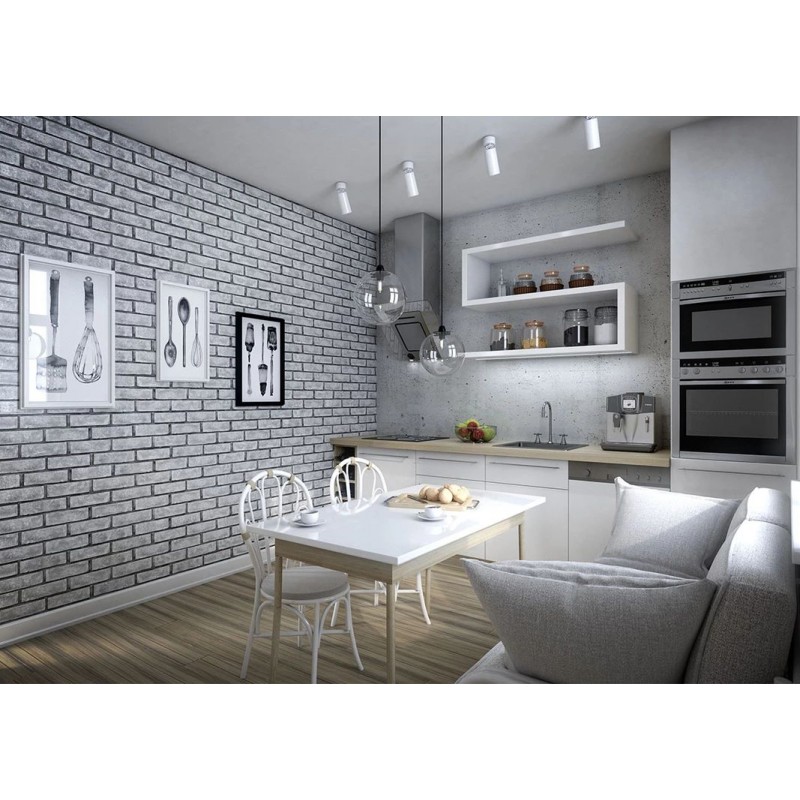 Panel ścienny Credo biała cegła Hendo | Dekorplanet